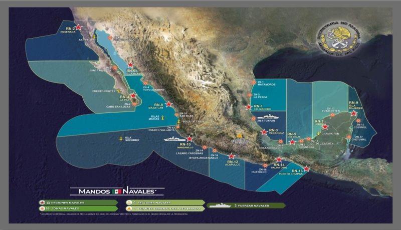Marina-Armada de MX reorganiza la denominación de sus mandos navales ...