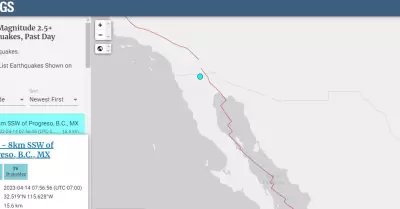 Se registra sismo de magnitud 3.7 en Progreso, Baja California ...