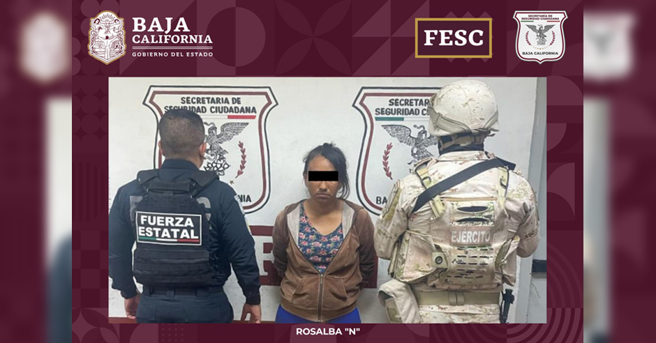Detiene FESC y Sedena a mujer en posesión de drogas en Mexicali ...