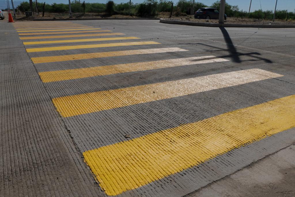 Rehabilitan pintura de cruces peatonales en Cajeme - Uniradio Informa
